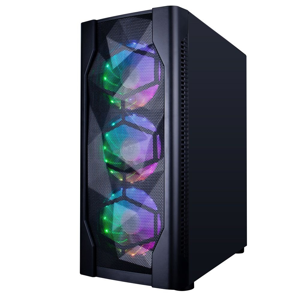 1st Player D4 Mid Tower Black Gaming Case 4 x Fans - Watercooling UK