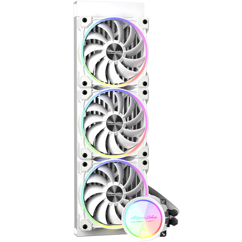 Alpenfohn Glacier water 360 complete water cooling, ARGB - white ...