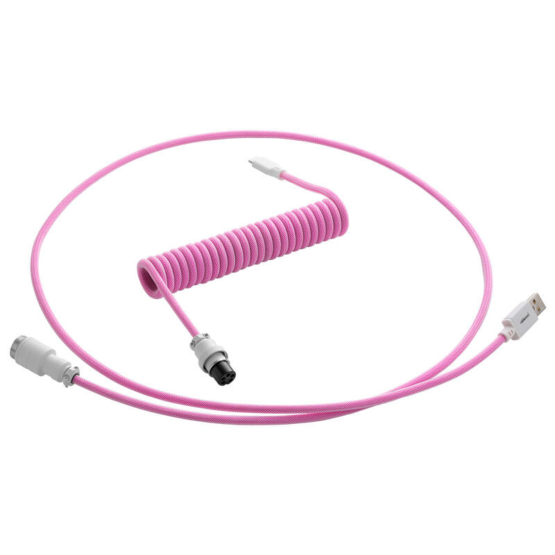 CableMod Pro Coiled Keyboard Cable USB-C to USB Type A, Strawberry ...