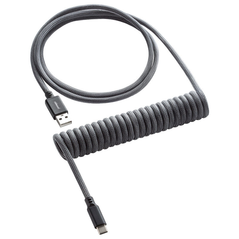 CableMod Classic Coiled Keyboard Cable USB-C to USB Type A, Carbon Gray ...