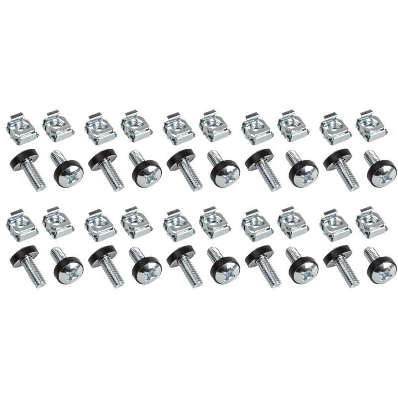 InLine Cage nut set M6, 20 pieces - Watercooling UK