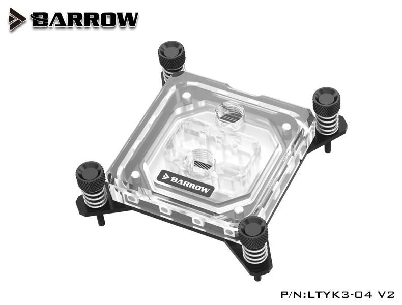 Barrow Acrylic Micro Jet CPU Waterblock, LRC 2.0 RGB, INTEL 115x / 1700 ...