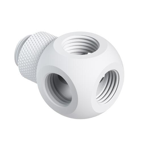 Barrow G1/4 Male Rotary - G1/4 Female 5 Way T-Splitter - White ...