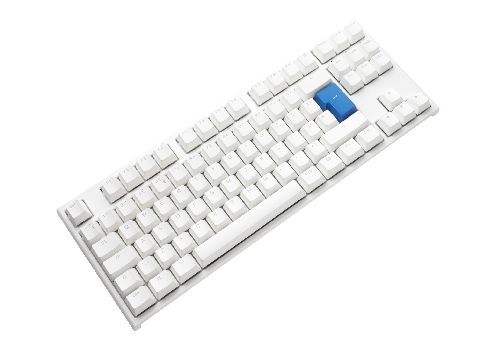 Ducky One2 TKL Pure White RGB Backlit Red MX Switch - Watercooling UK