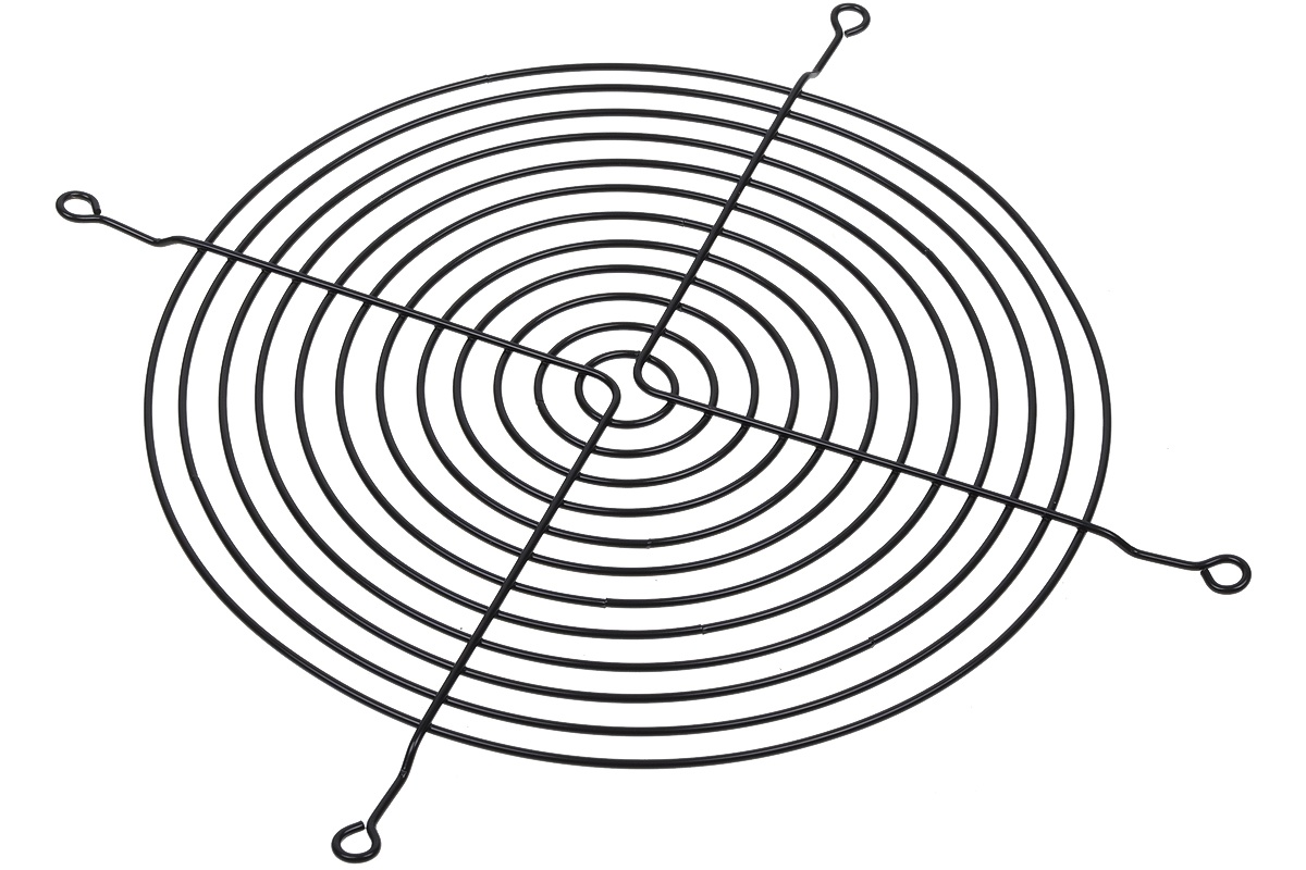 fan grill for axial fans for 200mm black - Watercooling UK