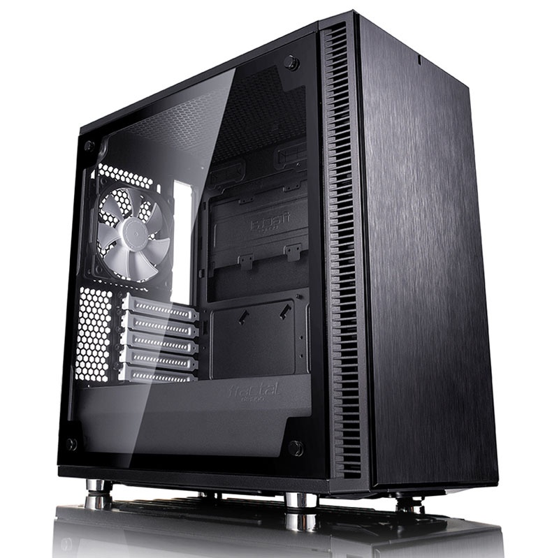 Fractal Design Define Mini C Tempered Glass Micro ATX Enclosure - Black ...