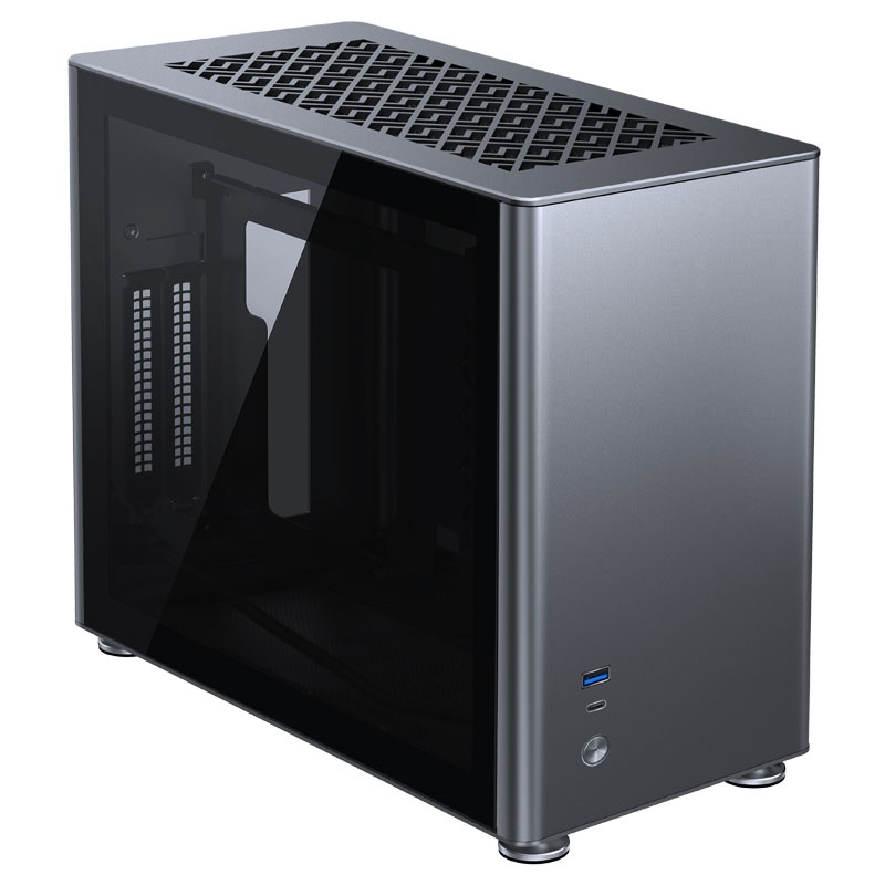 Jonsbo A4 Mini-ITX housing, tempered glass - gray - Watercooling UK