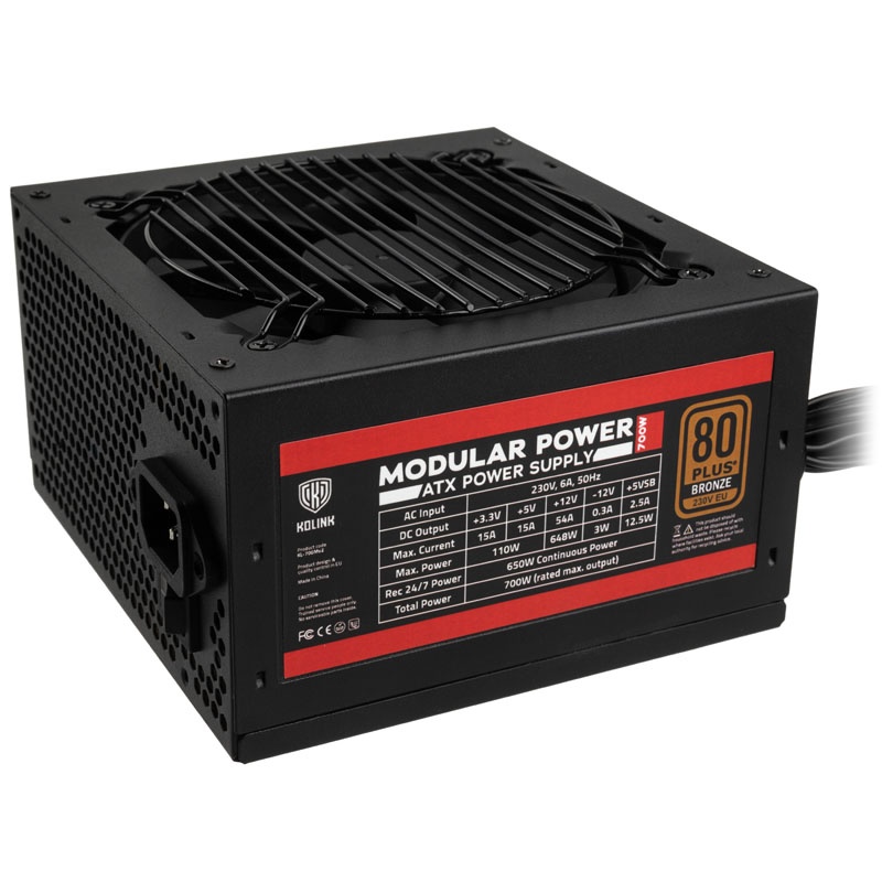 Kolink Modular Power 80 PLUS bronze power supply - 700 watts ...
