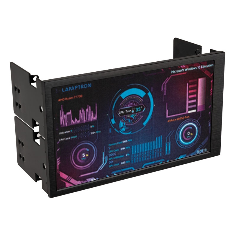 Lamptron HC060 PC hardware monitor with bracket - Watercooling UK