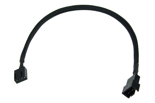 Phobya 4Pin PWM extension 30cm - black - Watercooling UK