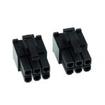 6 Pin Square Male VGA Power Connector - UV Orange - Watercooling UK
