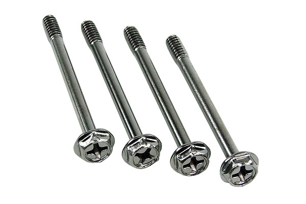 screw UNC 6-32 x 40 cross black nickel (4pcs) - Watercooling UK