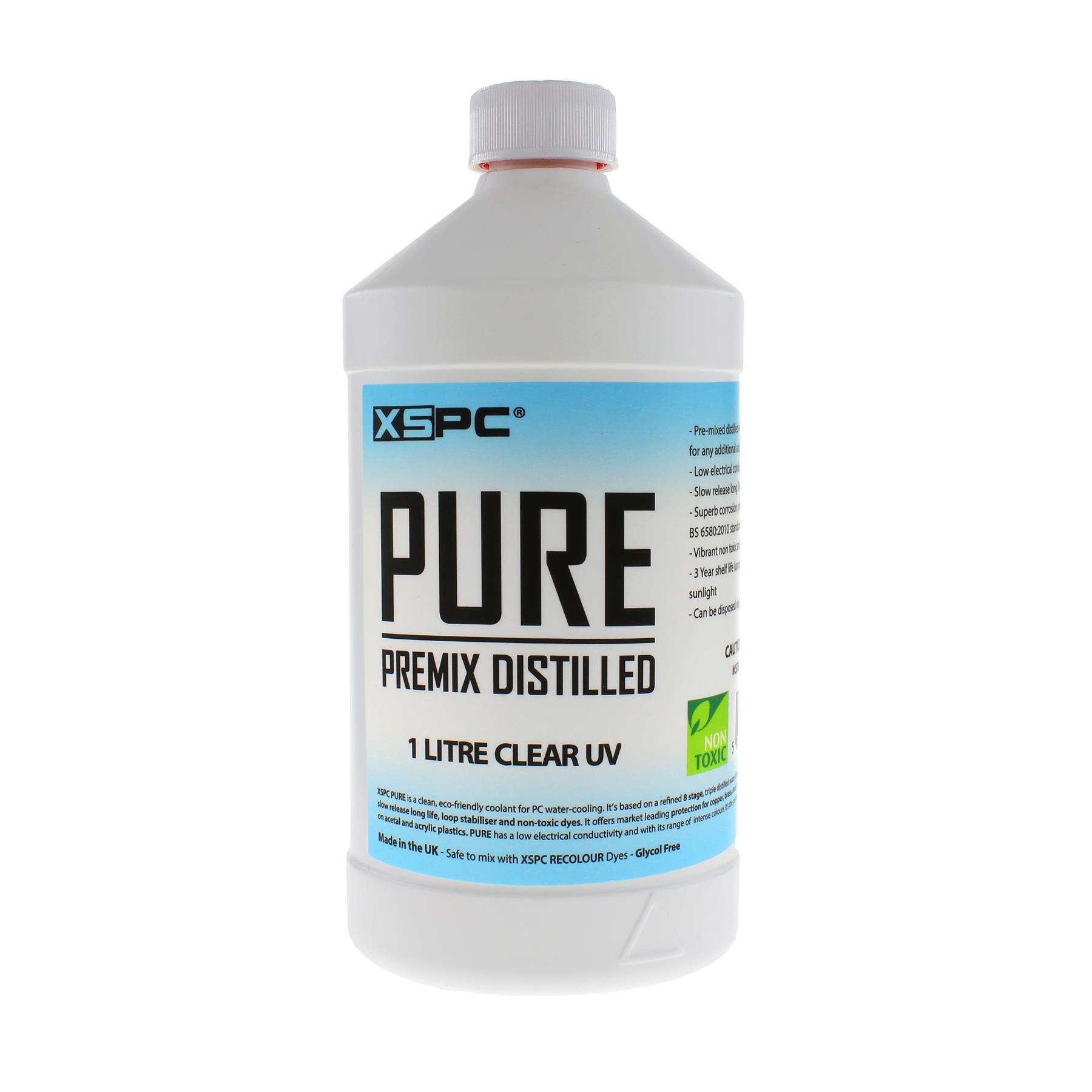 XSPC PURE Premix Distilled Coolant - Clear UV - Watercooling UK