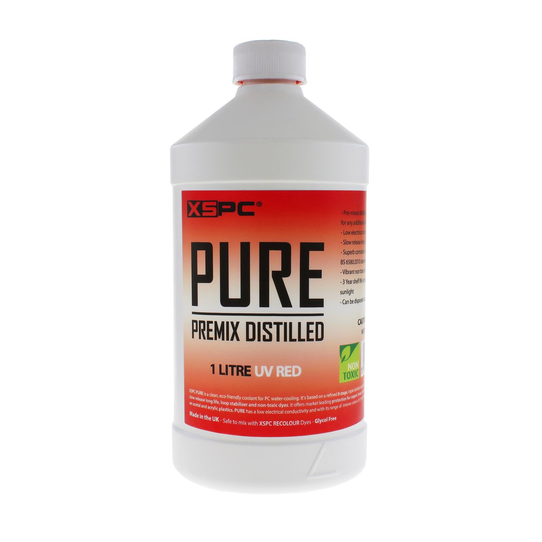 XSPC PURE Premix Distilled Coolant - UV Red - Watercooling UK