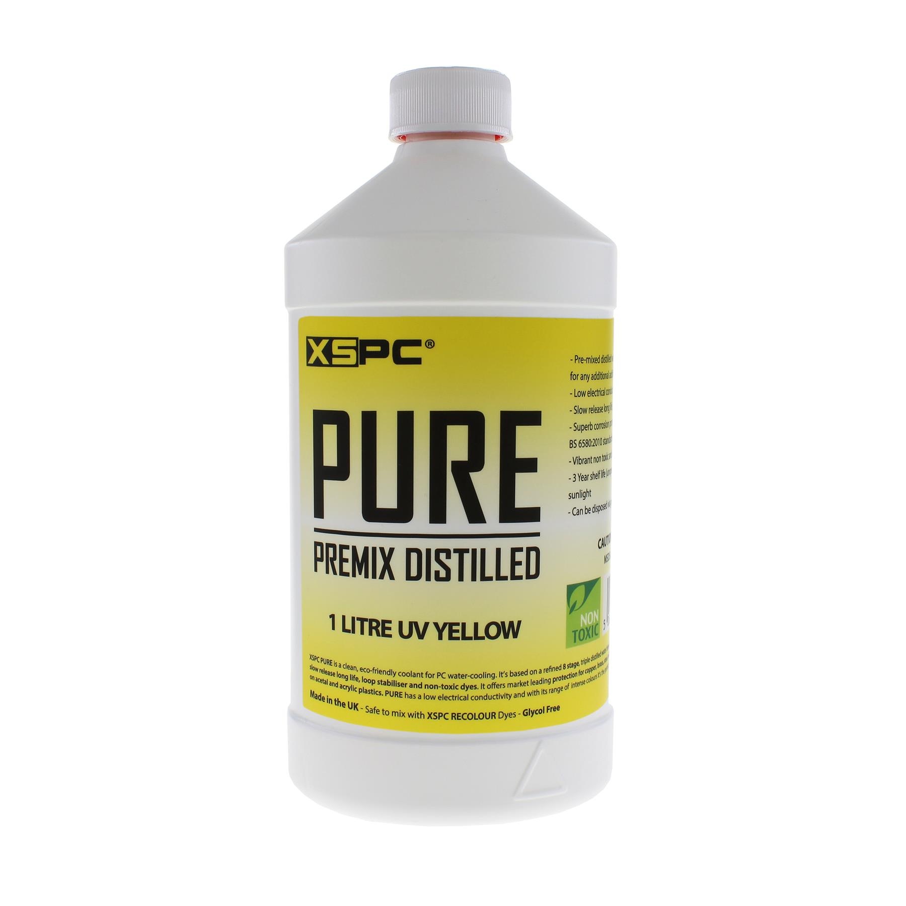 XSPC PURE Premix Distilled Coolant - UV Yellow - Watercooling UK