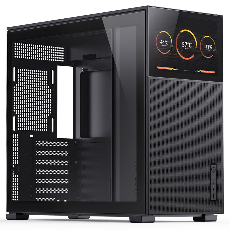 Jonsbo D41 MESH Screen ATX case, tempered glass - black - Watercooling UK