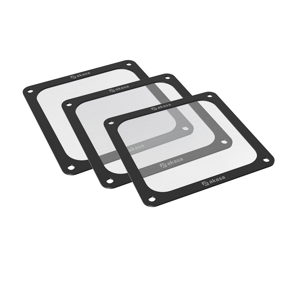 Akasa 140mm Magnetic Dust Filter - 3-Pack - Watercooling UK