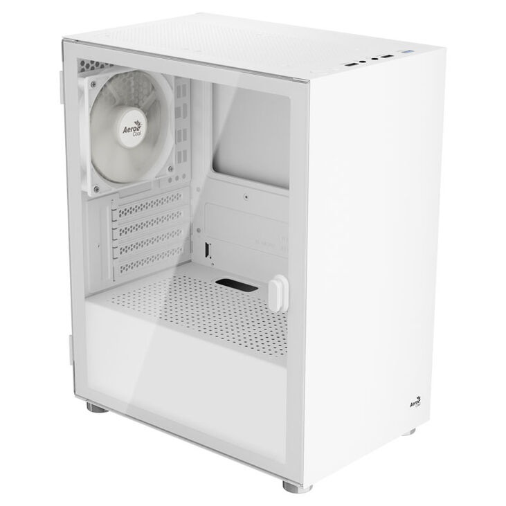 Aerocool CS-111-G-WT-v1 Mini Tower, Tempered Glass - white ...