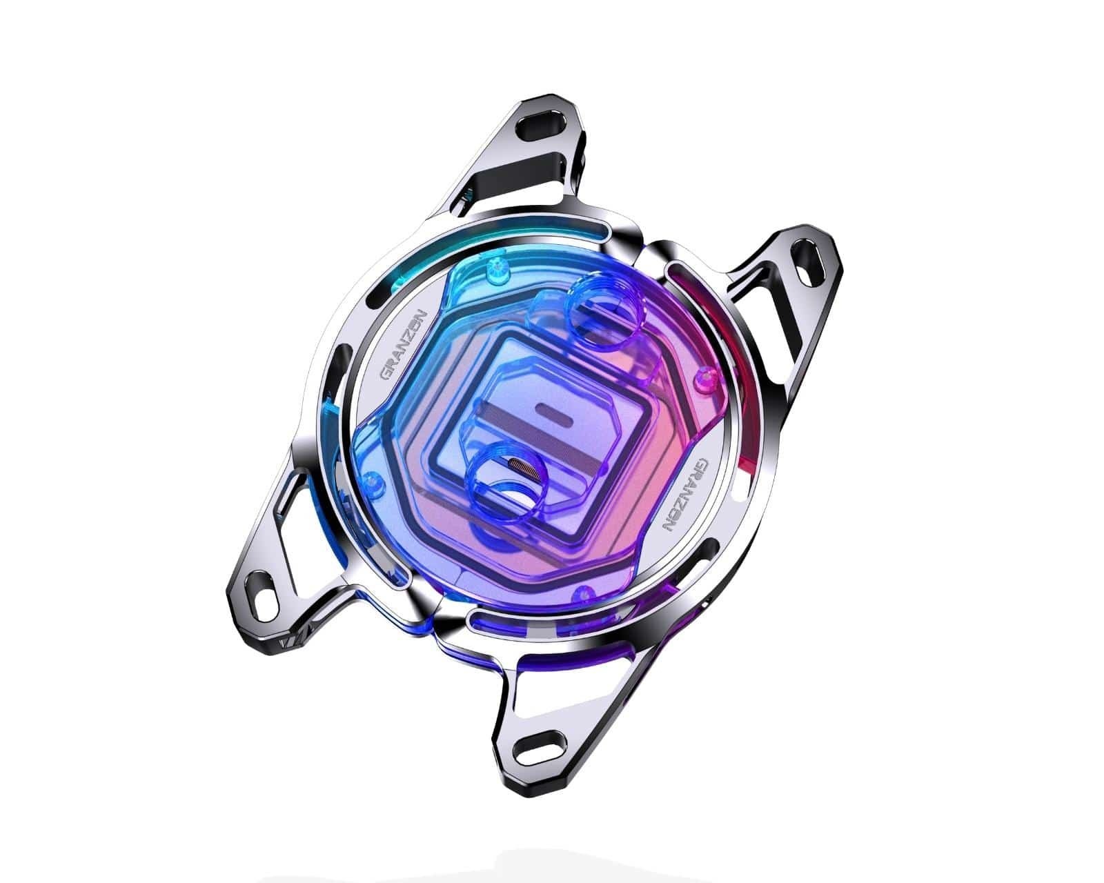 Granzon GAM0.1 CPU Water Block with 5v aRGB (AMD AM4 / AM5) - Silver ...
