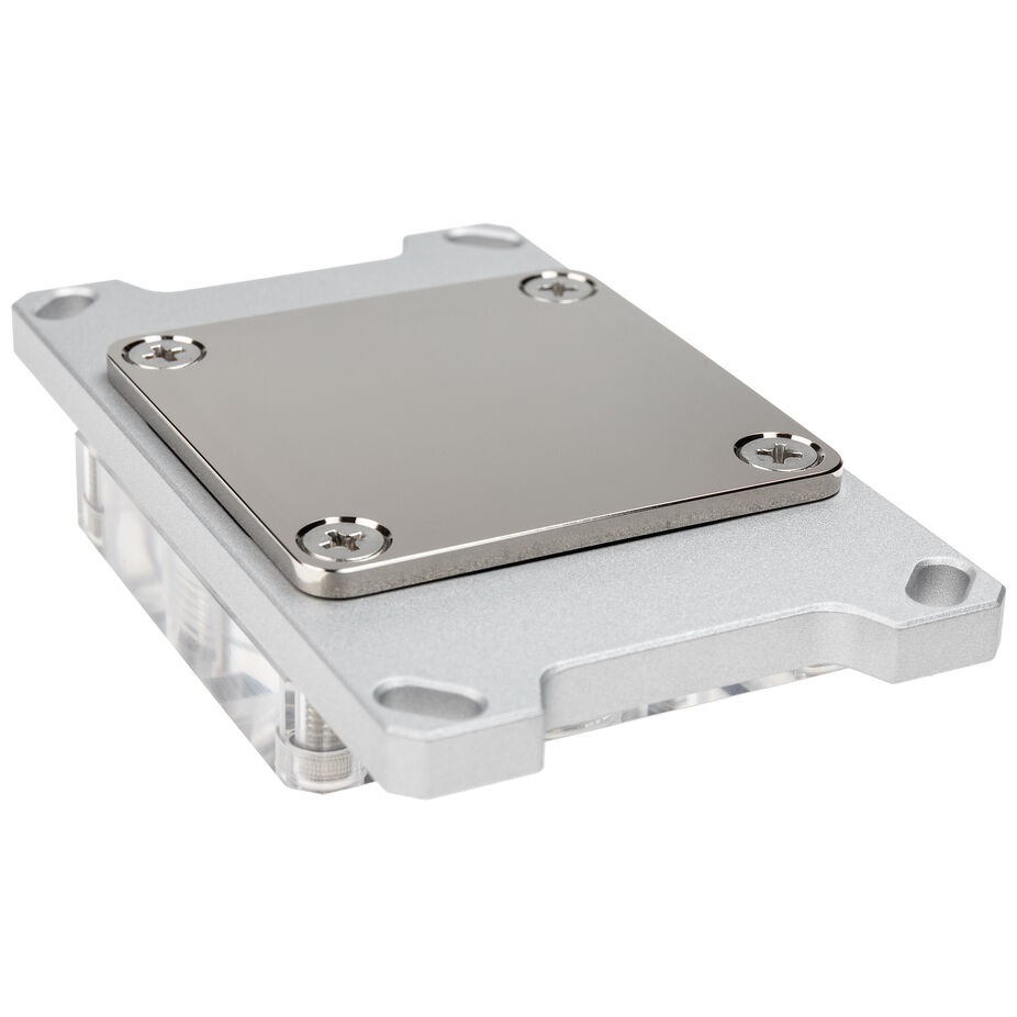 Optimus Foundation CPU block - AM5 / AM4, silver / nickel - Watercooling UK