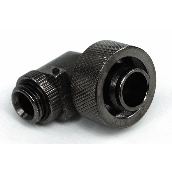 1/4 BSPP - 1/2 ID - 3/4 OD 90 Degree Rotary Compression - Black Nickel ...