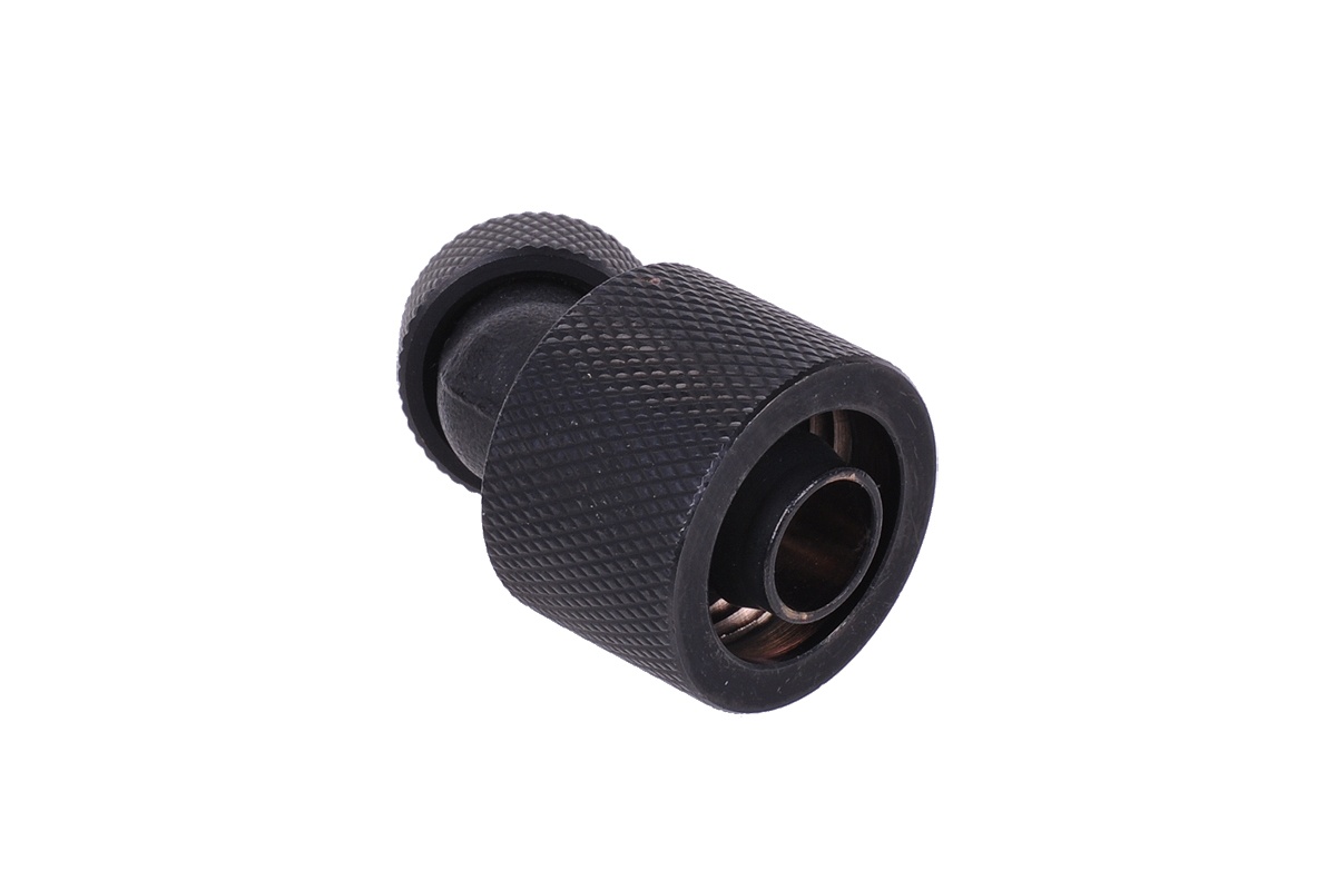 16/10mm compression fitting 45- revolvable G1/4 - knurled - matte black ...