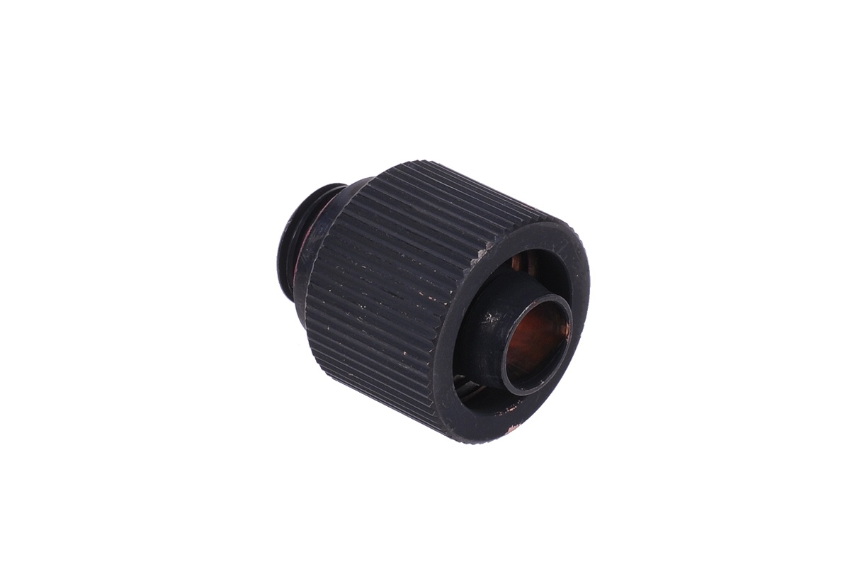 16/10mm compression fitting - compact - matte black - Watercooling UK