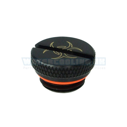 Enzotech BNP-G14 G1/4 Knurled Blank Plug - Matt Black - Watercooling UK