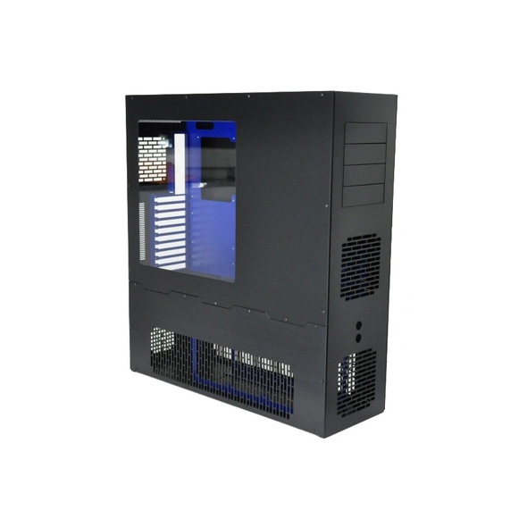 Little Devil Cooling Big-Tower PC-V8-BBL-4W - Black/Blue - Watercooling UK