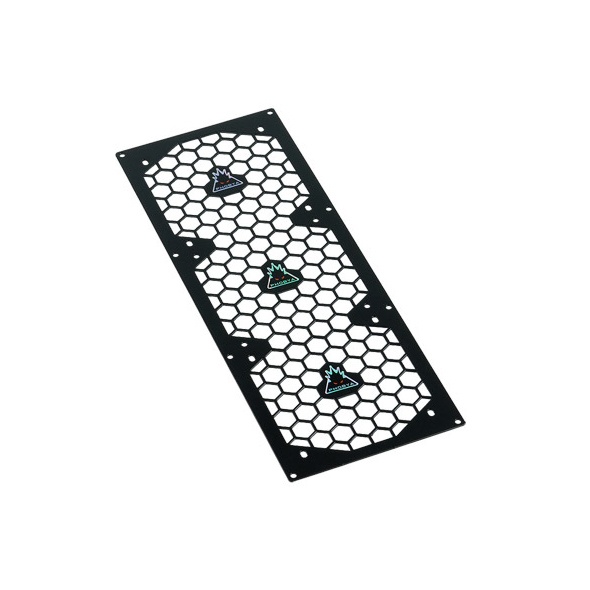Phobya Radiator grill triple (360) HEXX - black - Watercooling UK