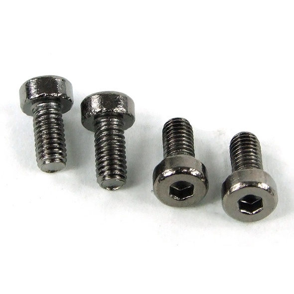 Screw DIN 7984 M3 x 6 hexagon socket flat black nickel (4pcs ...