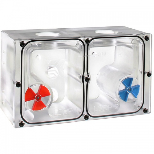 EK Water Blocks EK-BAY Spin Dual Reservoir - Plexi - Watercooling UK