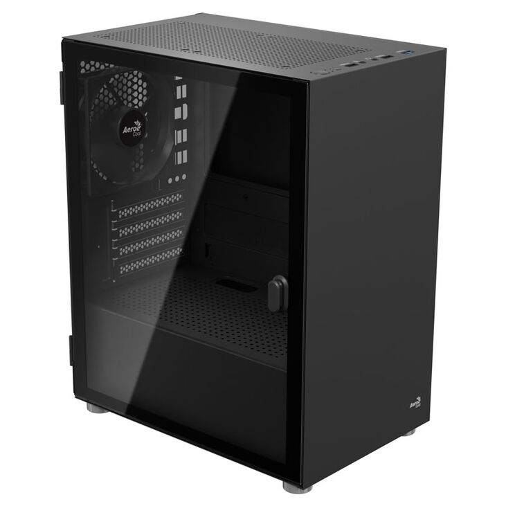 Aerocool CS-111-G-BK-v1 Mini Tower, Tempered Glass - black ...