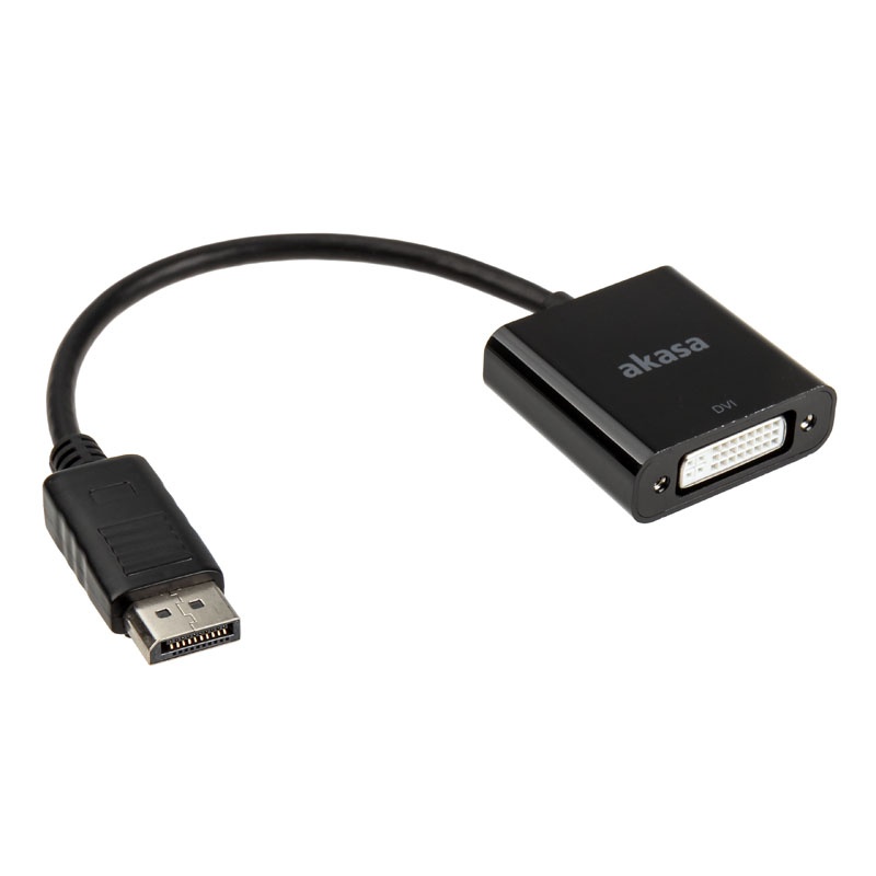 Akasa DisplayPort adapter to DVI F 1080p - black - Watercooling UK