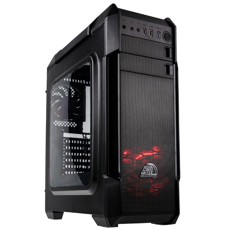 Akasa Venom LX Midi-Tower - black Window - Watercooling UK