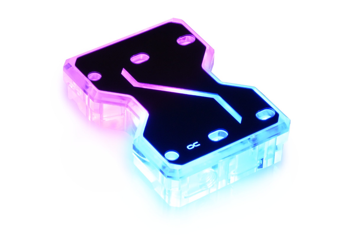 Alphacool Aurora GPX SLI Connector Dual X4 - Acryl - Digital RGB ...