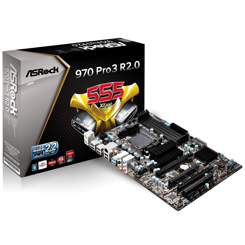 ASRock 970 Pro3 R2.0, AMD 970 motherboard - Socket AM3 + - Watercooling UK