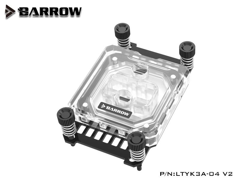 Barrow Acrylic Micro Jet CPU Waterblock, LRC 2.0 RGB, AM3/4 - Black B ...