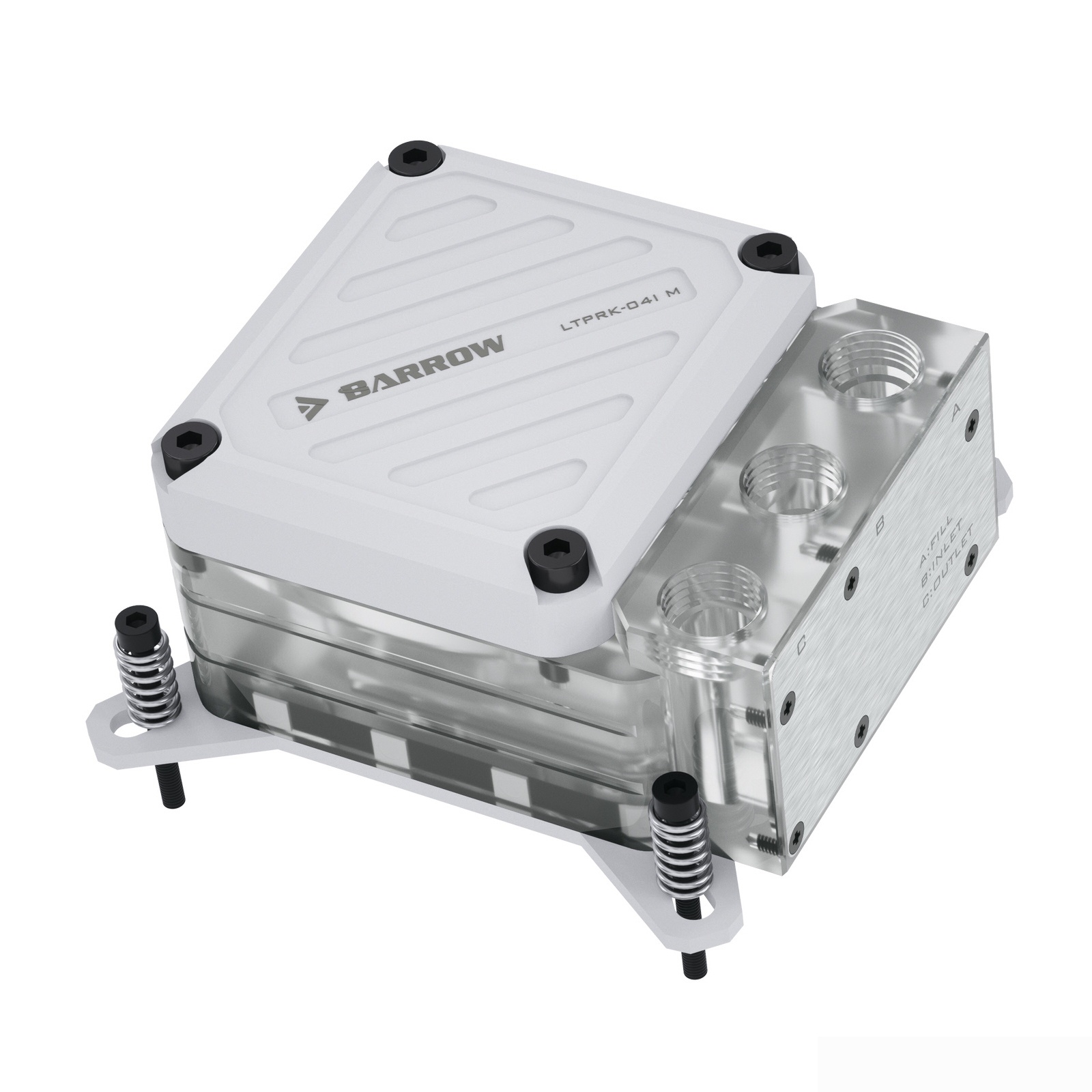 Barrow CPU Waterblock with Integrated 10W PWM Pump (White) - INTEL 115x ...