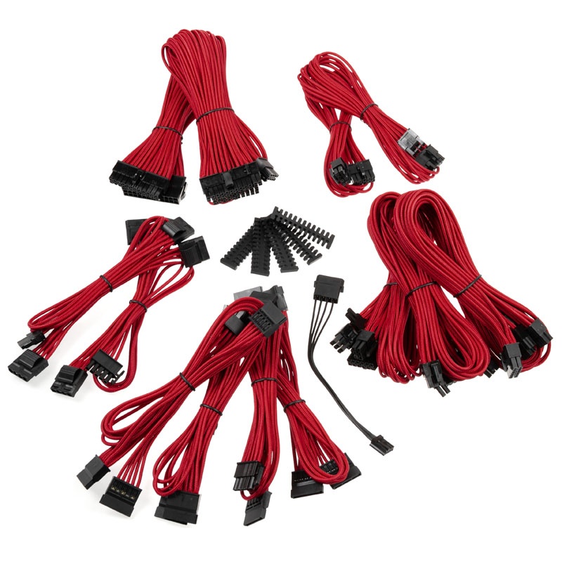 BitFenix Alchemy 2.0 PSU Cable Kit, BQT Series SP11 - Red - Watercooling UK