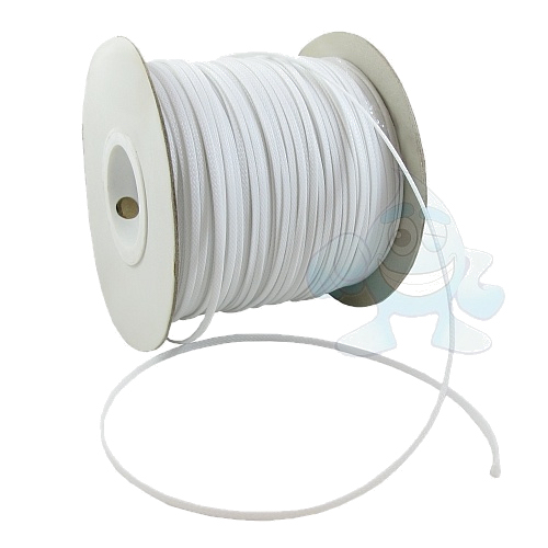 3mm Dense Weave Cable Braid - White 1m - Watercooling UK