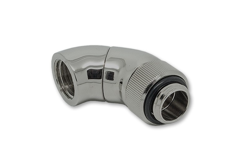EK Water Blocks EK-AF Angled 2x45- G1/4 Black Nickel - Watercooling UK