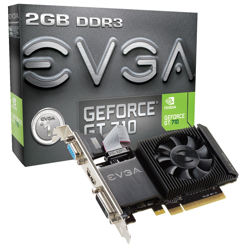EVGA GeForce GT 710m, 2048MB DDR3 - single slot, low profile ...