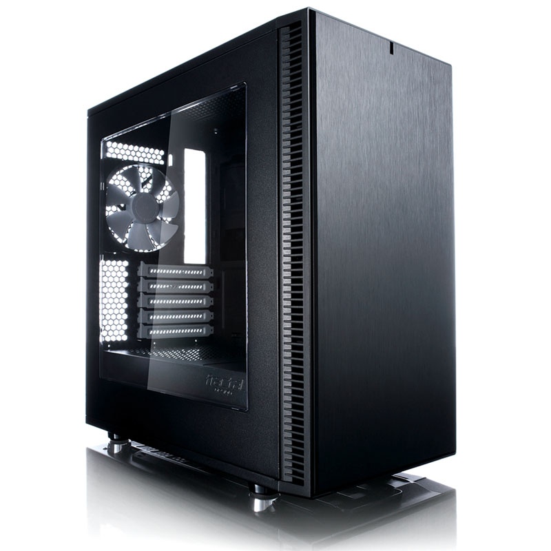 Fractal Design Define Mini C Micro ATX Enclosure - Black Window ...