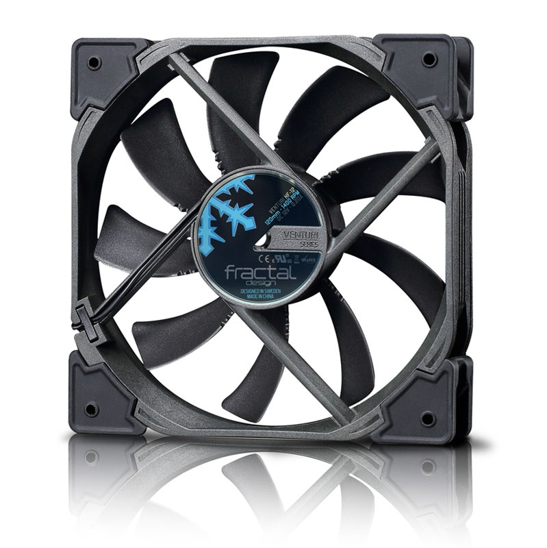 Fractal Design Venturi HF-12 fan, black - 120 mm - Watercooling UK