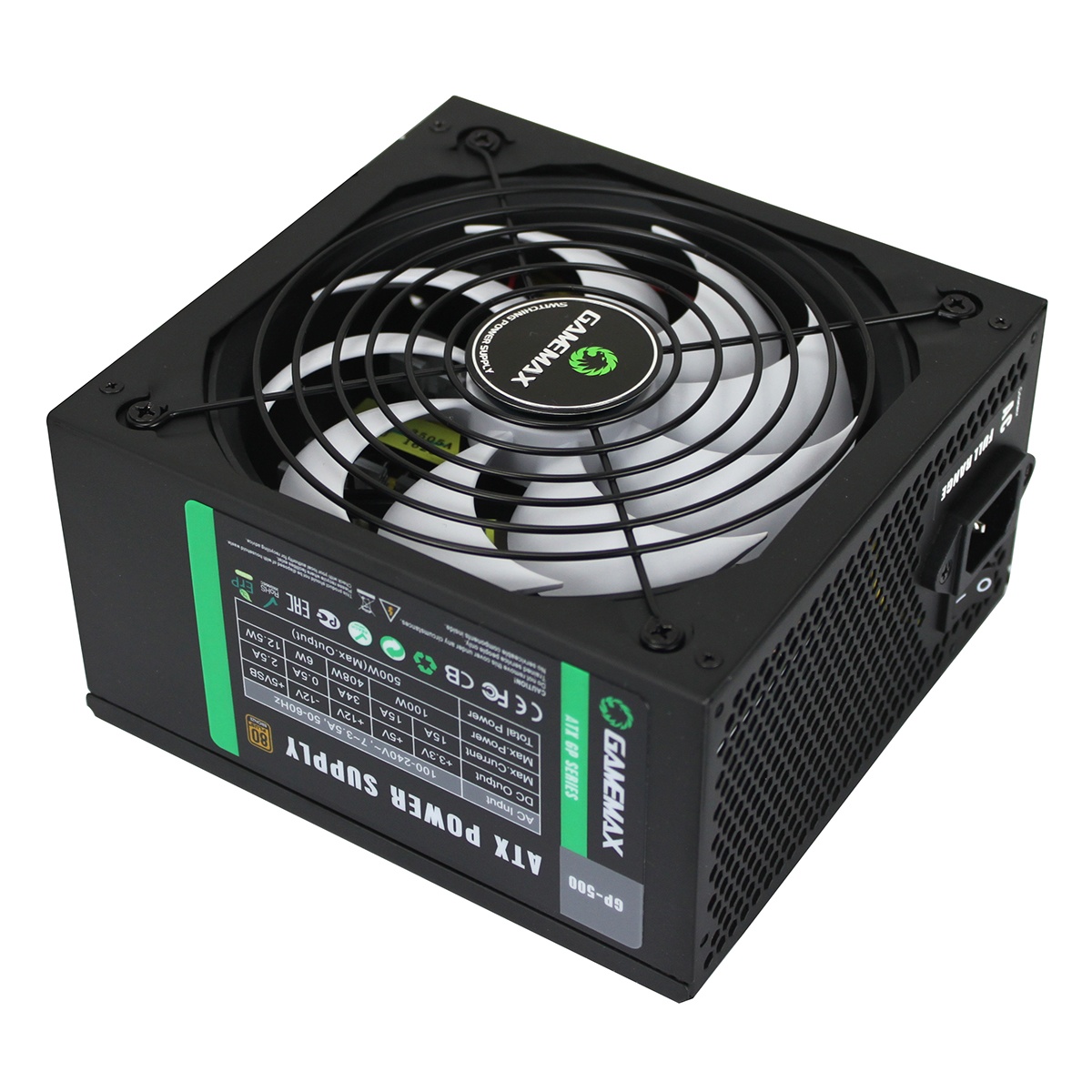 Game Max GP500 500w 80 Plus Bronze Wired Power Supply - Watercooling UK
