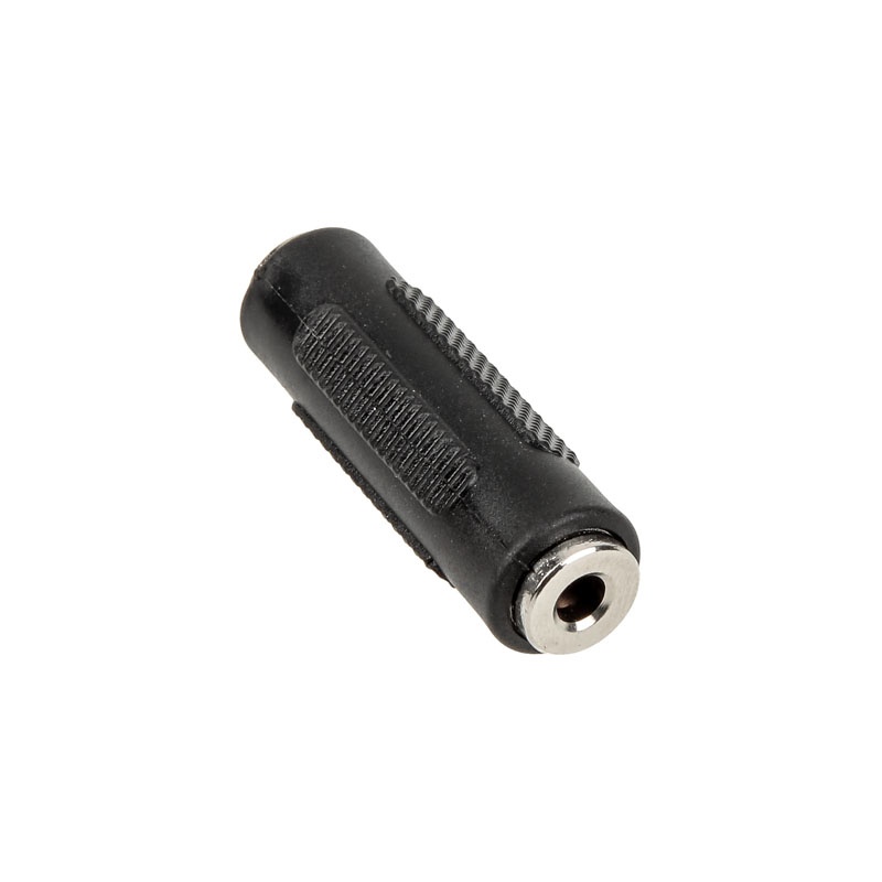 InLine Audio Adapter coupling, 3.5 mm jack (stereo) - black ...