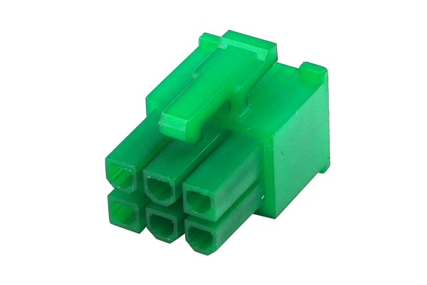 mod/smart VGA Power Connector 6Pin plug - UV-reactive green (hexagonal ...