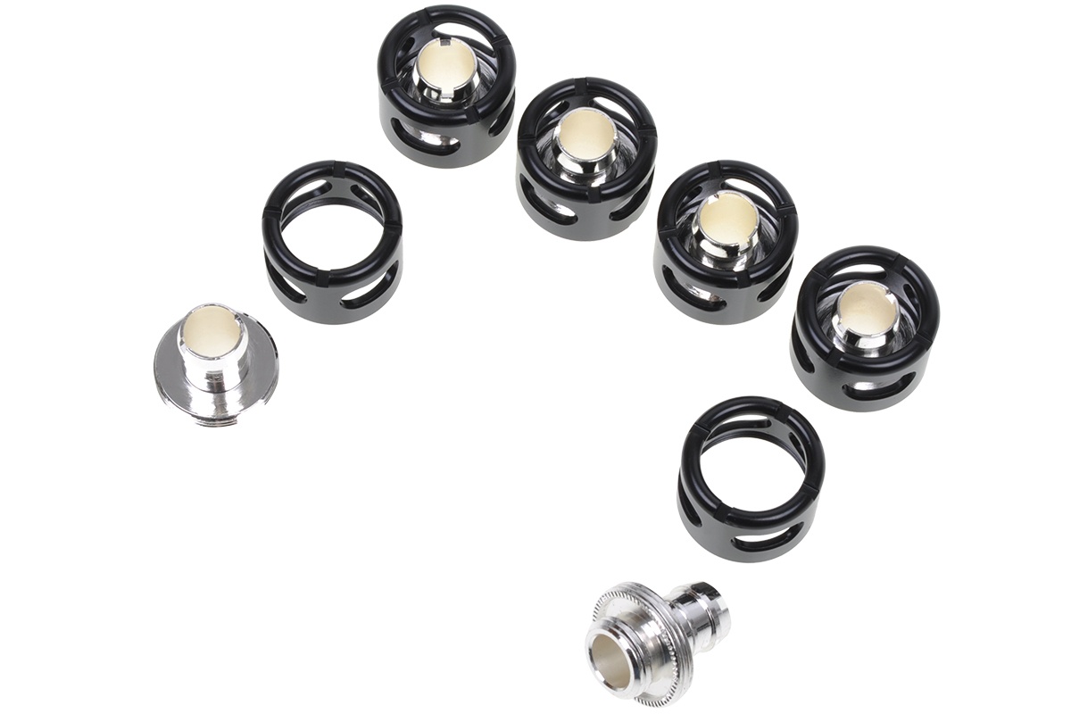 Monsoon 16/10mm (ID 3/8 OD 5/8) compression fitting 6pack - Matte Black ...