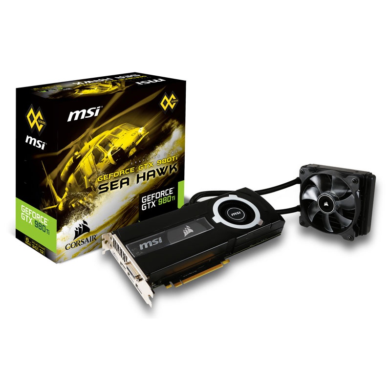 MSI GeForce GTX 980 Ti Seahawk, 6144 MB GDDR5 - Watercooling UK